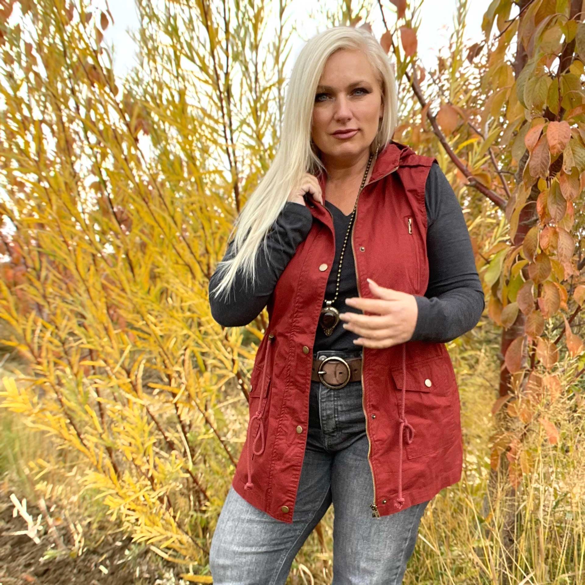 Bliss Cargo Vest (Clay)