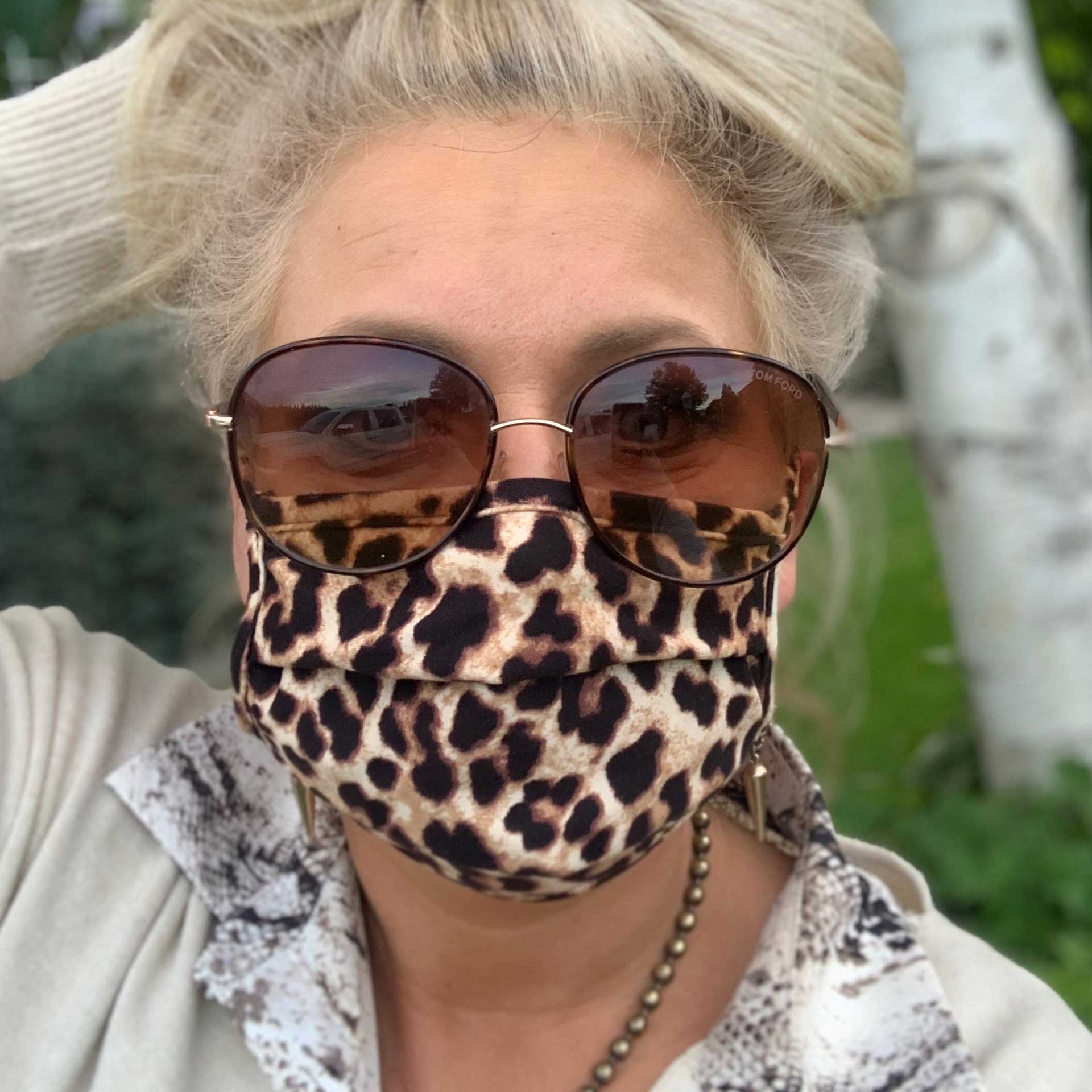 Serena Leopard Mask